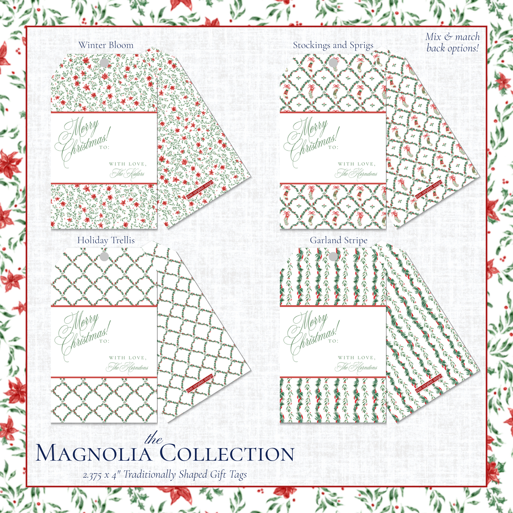 Magnolia Gift Tags – Elise Campbell Design