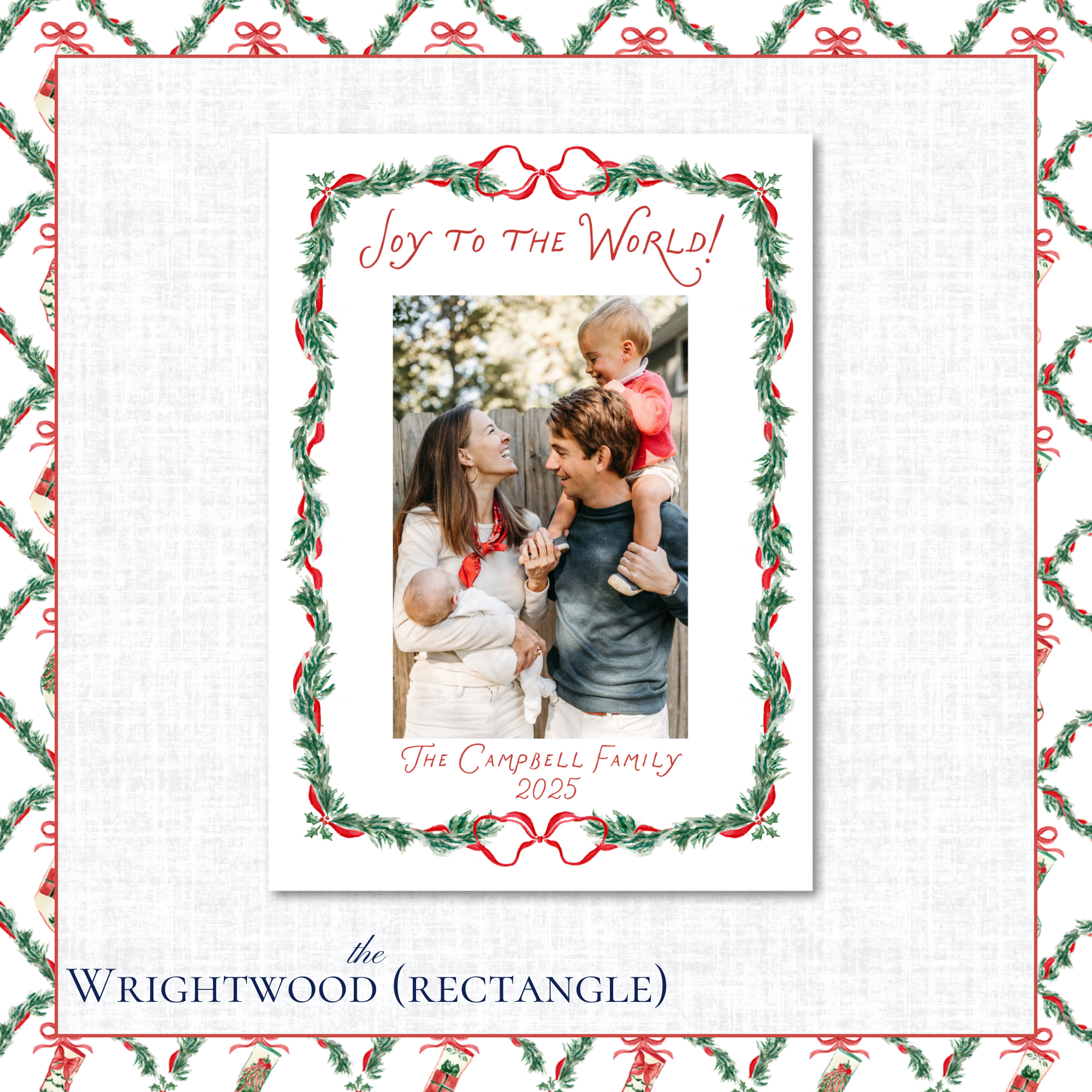 Wrightwood Holiday Card | Vertical | Rectangle – Elise Campbell Design